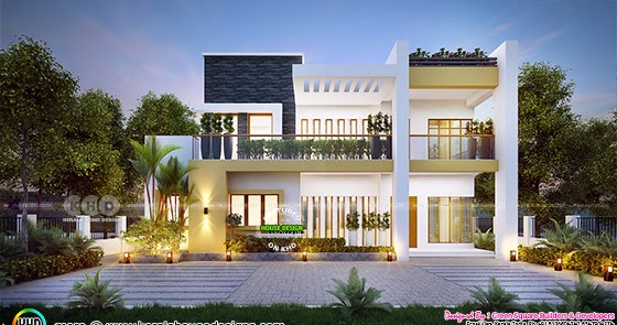 2030 square feet, beautiful 4 bhk contemporary home - Home Review