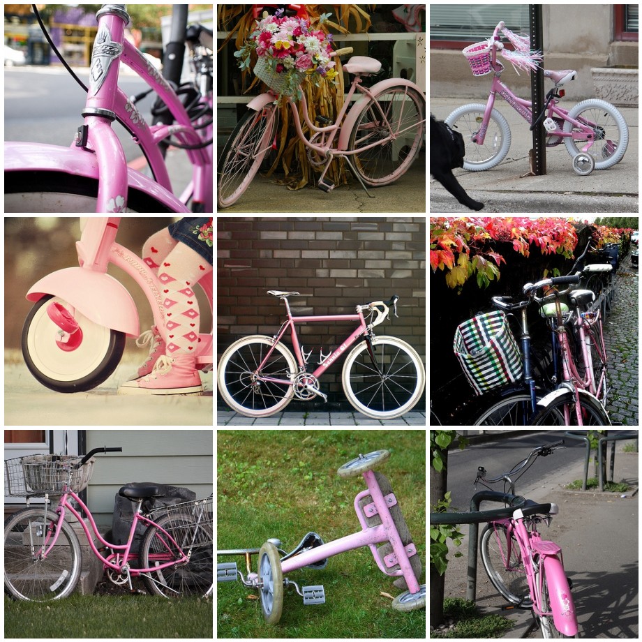 Teacup Lane: PINK Bikes!