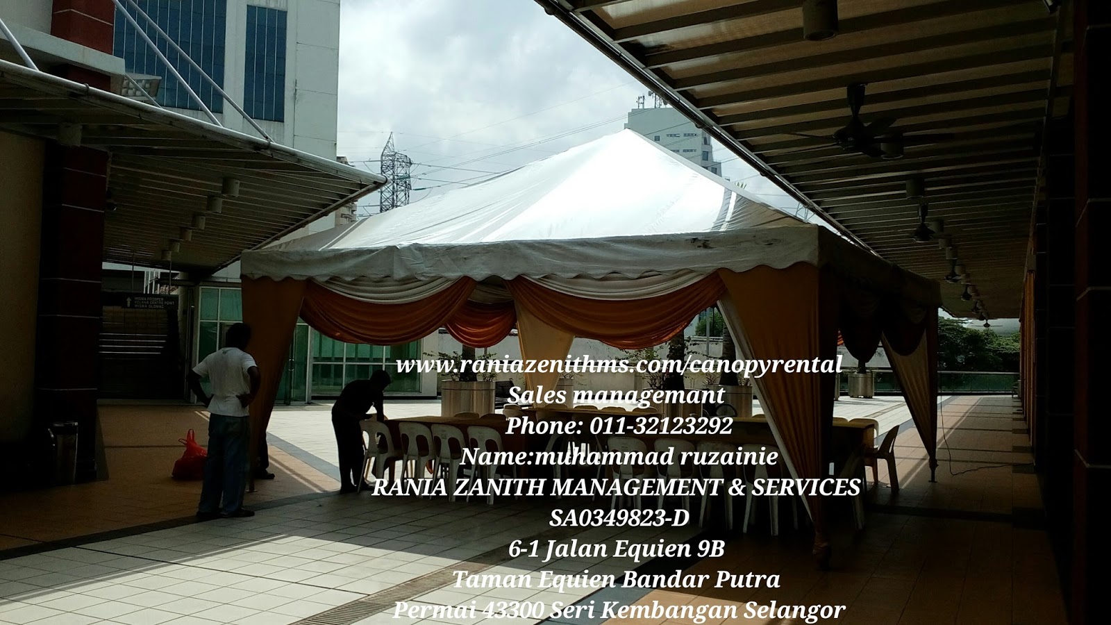 sewa khemah kenduri - Rania Zenith ms Canopy Rental