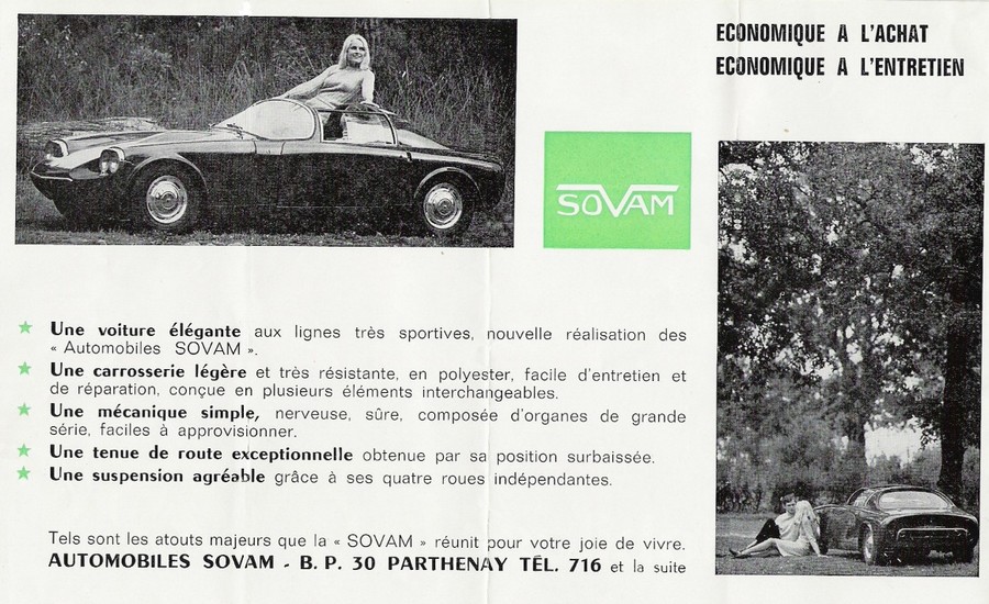 Garage de poche Jipé: SOVAM 1100. 1966.