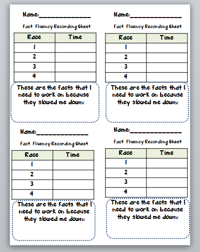 Live and Learn: Building Math Fact Fluency with Speed Tracks