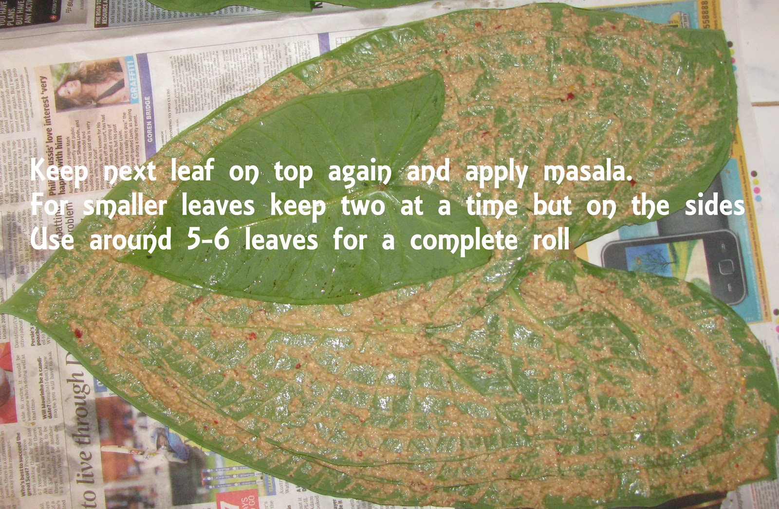 Cook Book: Pathrode or Stuffed n Steamed Colocasia rolls or "Pathrado ...