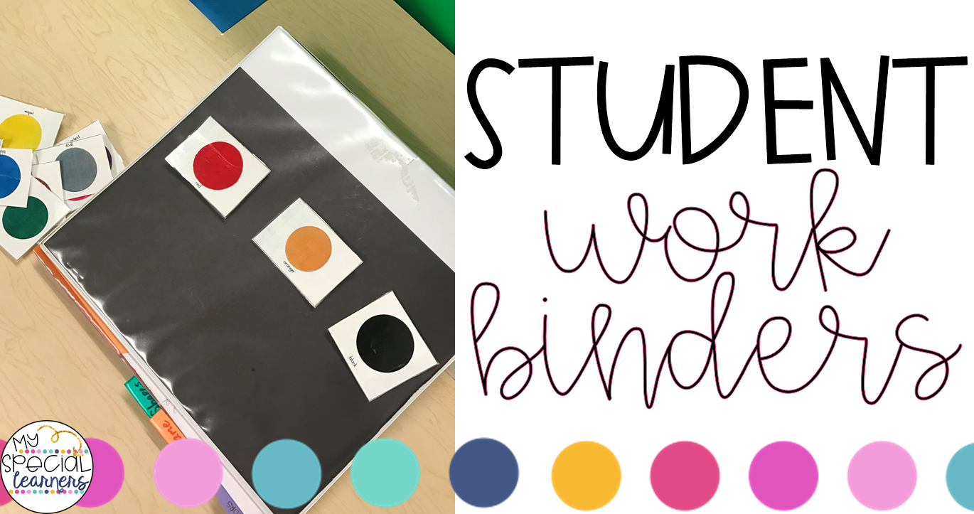 Student Work Binders - My Special Learners