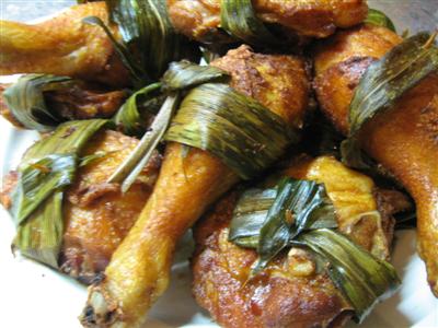 Survival Instincts: Pandan Leaf Fried Chicken.