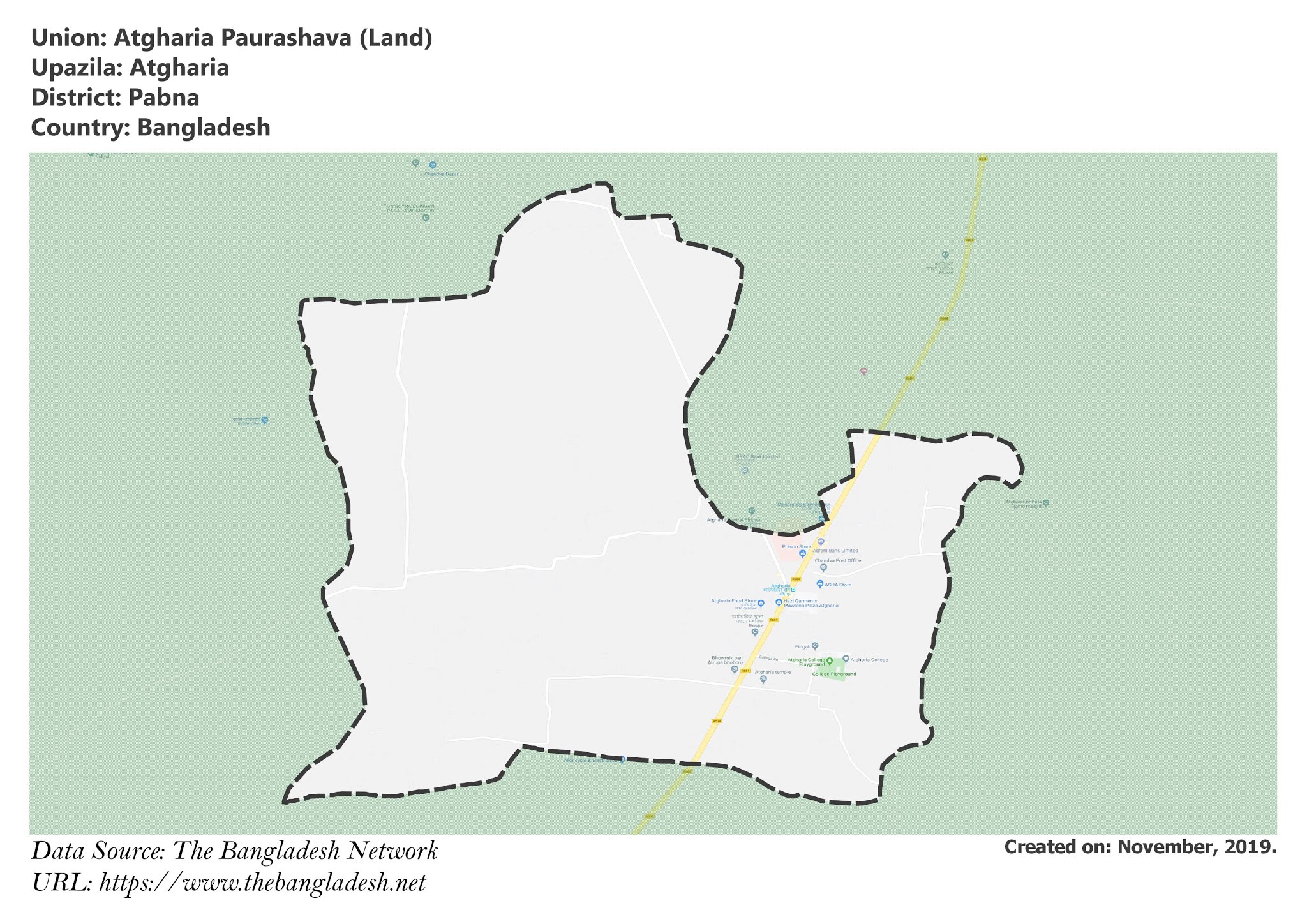 Atgharia Paurashava, Pabna