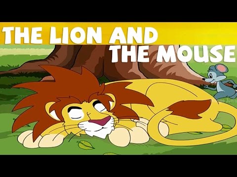 The Lion And The Mouse Animated Cartoon English Moral Stories for Kids ...