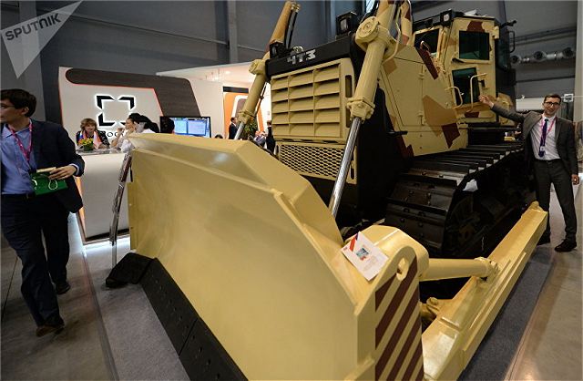 Uralvagonzavod from Russia presents new B10M2-S armoured bulldozer for ...