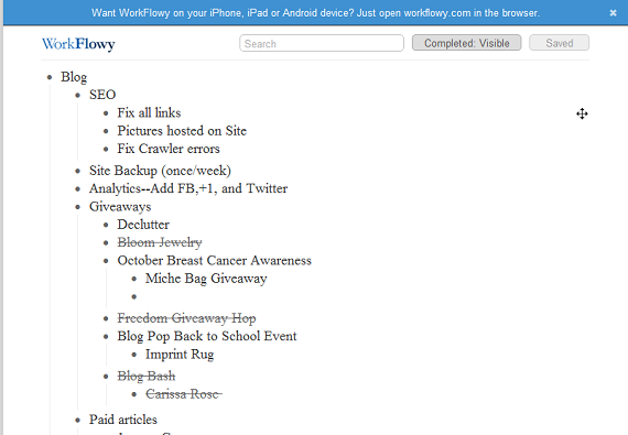 1e: Designing Coherent Instruction with Workflowy