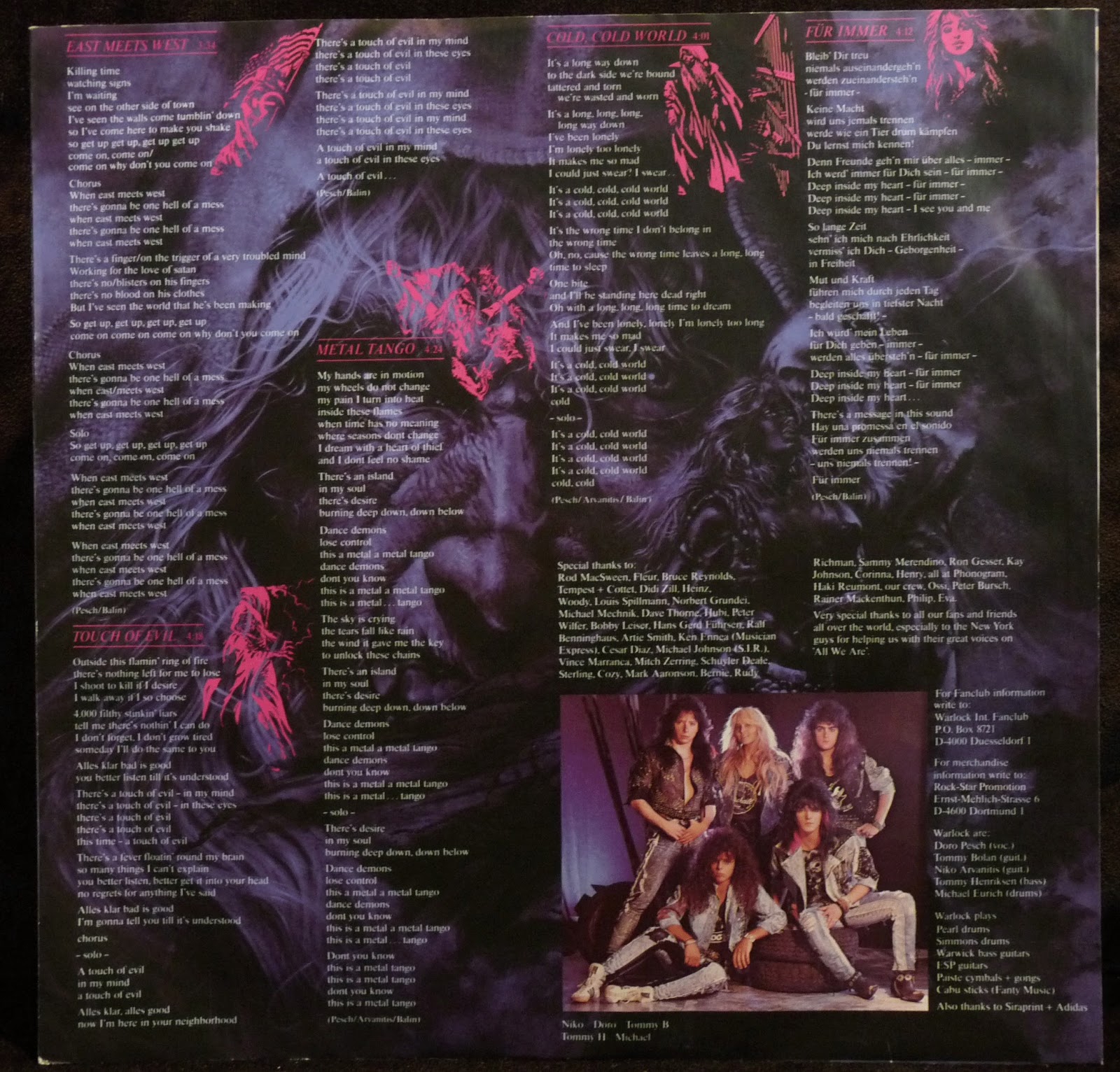 Warlock - Triumph and agony - 1987