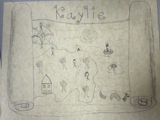 Creator's Joy: How to draw a treasure map (Pirate Birthday party art ...