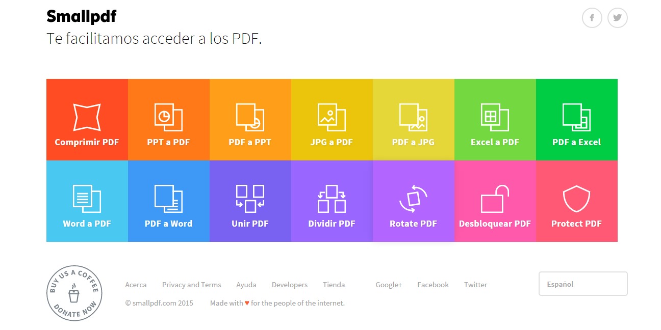 Edición de pdf: Smallpdf