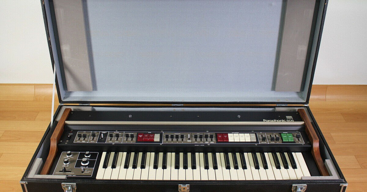 MATRIXSYNTH: Roland RS-505 Paraphonic String Synth w/ Hard Case