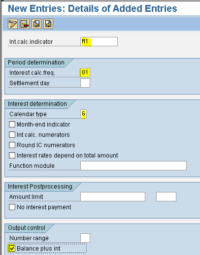 SAP - FICO MODULE LEARNING: Prepare Account Balance Interest Calculation