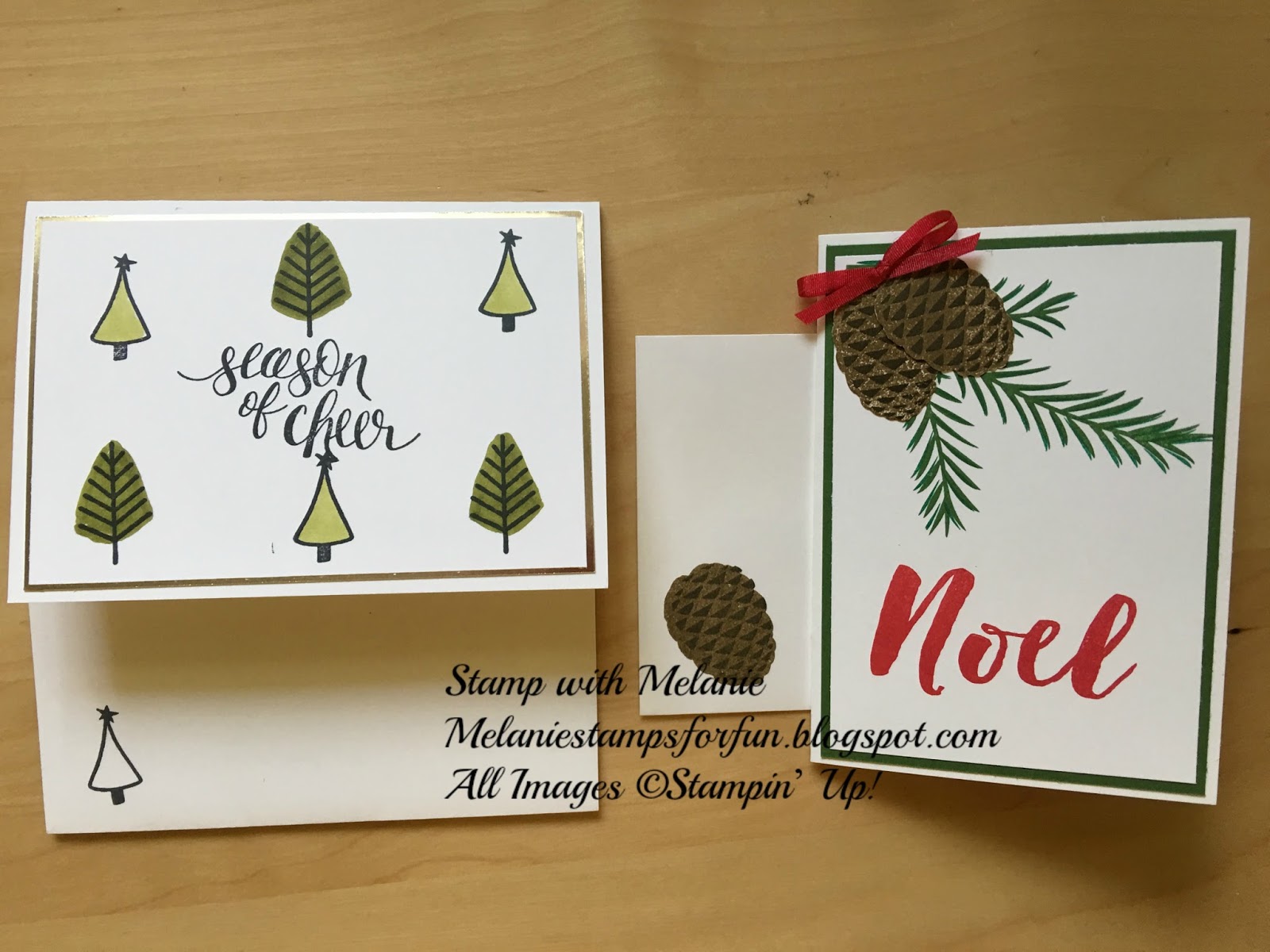 Stamp With Melanie: Christmas Notecards Part Two