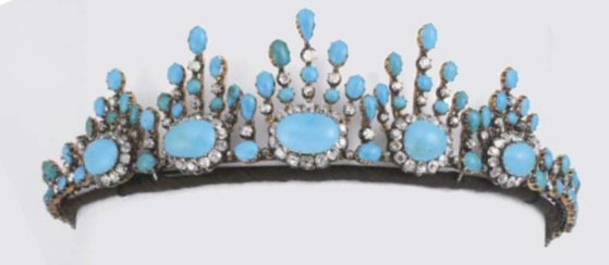 Marie Poutine's Jewels & Royals: Bright Blue Turquoise and Diamond Tiaras