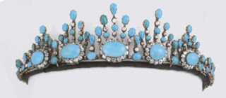 Marie Poutine's Jewels & Royals: Bright Blue Turquoise and Diamond Tiaras
