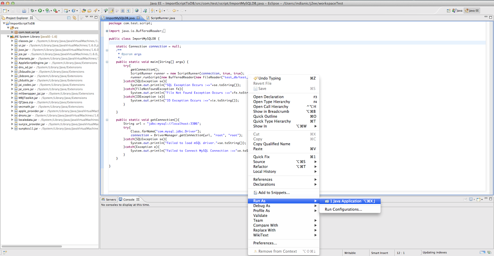 Import MySQL .sql script from Java ~ My Technical Blog Import MySQL .sql script from Java ~ My Technical Blog