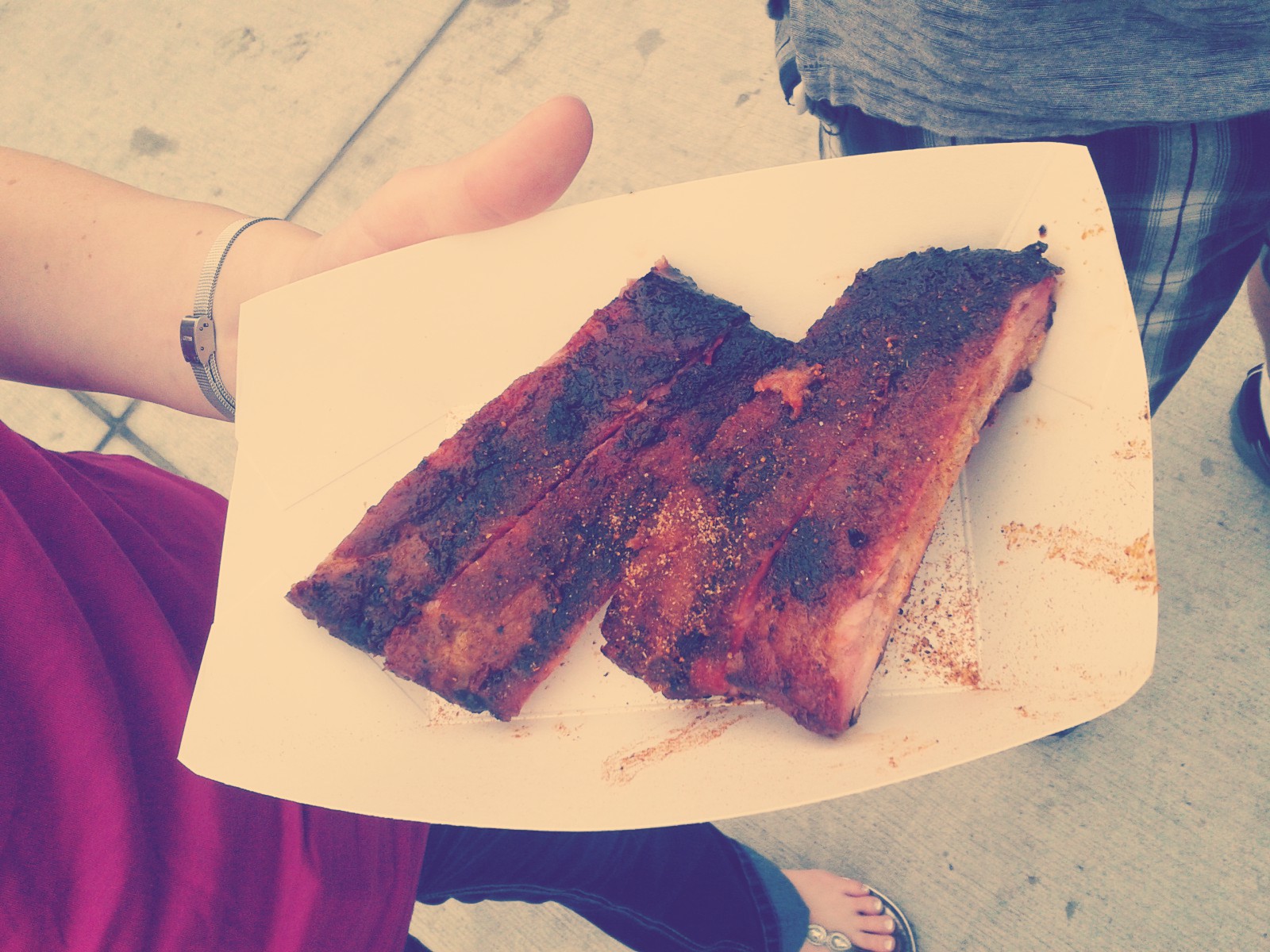 My journey to the USA: Eating ribs