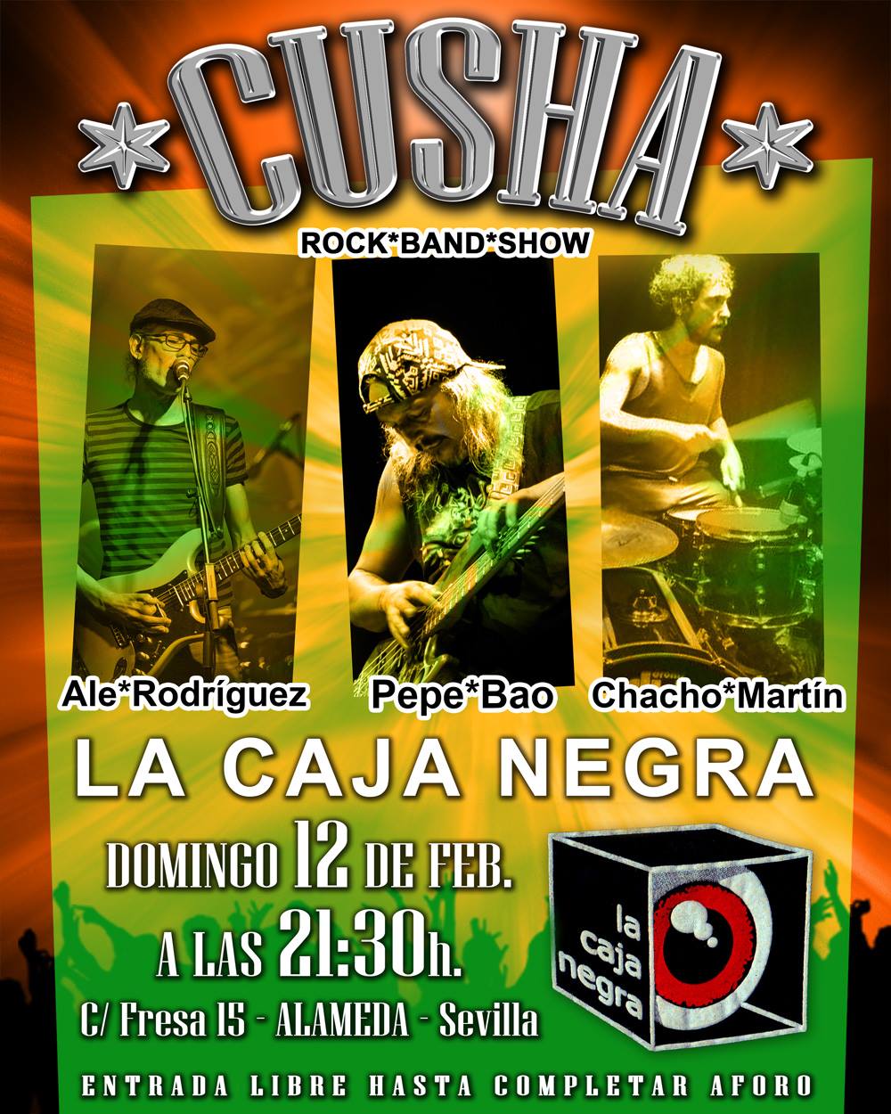 Cusha Band en Concierto gratuito, La Caja Negra