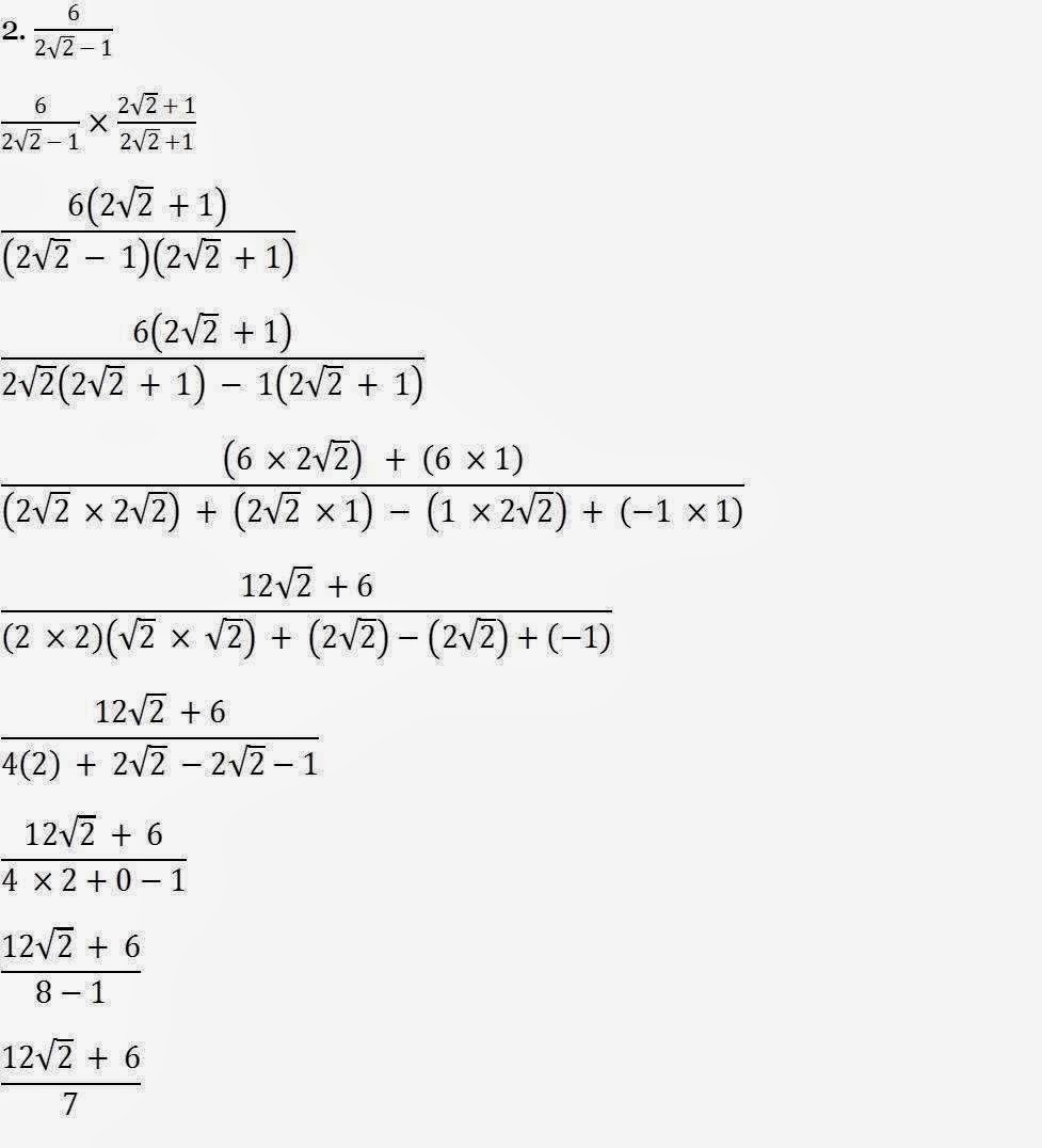 Mathematics Tutorials: Maths Made Easy!: Conjugate of a Surd