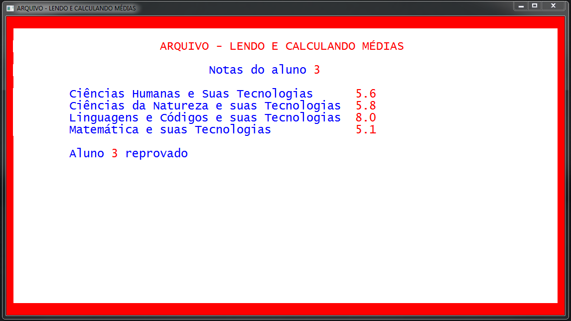 Samuel Lima - Programador C/C++ : Arquivo - lendo e calculando médias