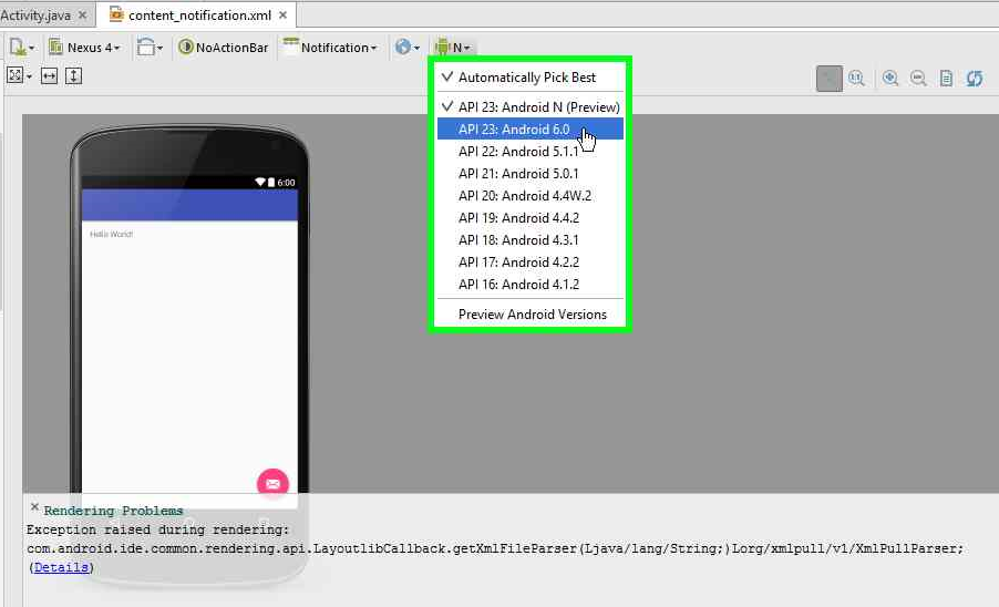 Exception Raised During Rendering
