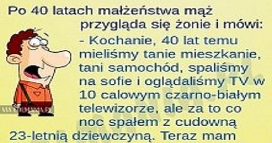 Uśmiech : Po 40 latach małżeństwa...