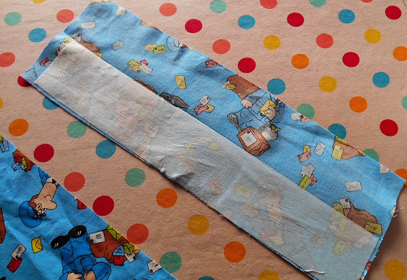 handmade by eva rose: Postman Pat Vintage Fabric - Kids Art Bag Tutorial