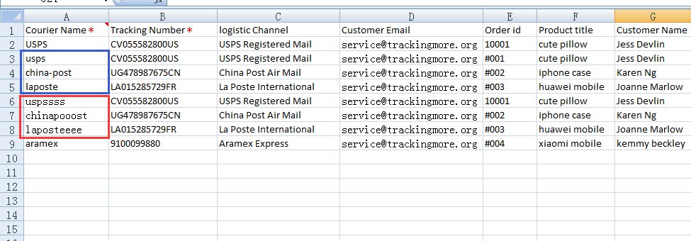 Track multiple parcels - How to use Full CSV in TrackingMore.com