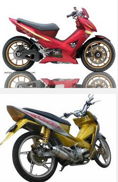 Modif motor bebek honda ceper ayago keren | Unik Banget