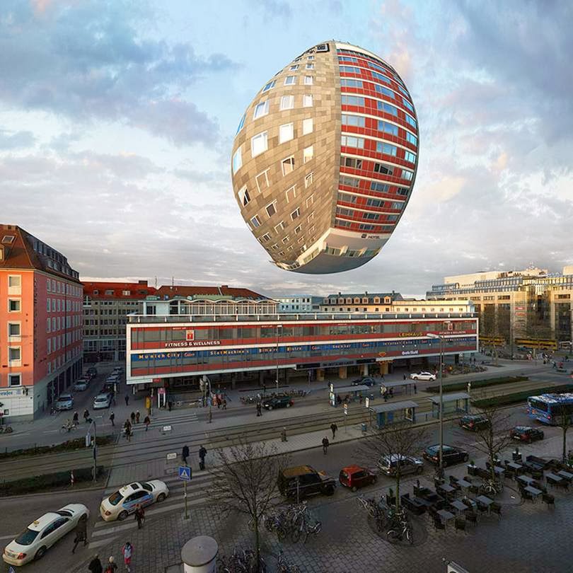 Building in munich re-imagined in 88 ways | Victor Enrich