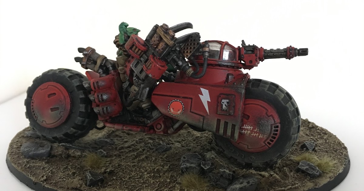 What's On Your Table: Converted Ork Warboss onna Bike - Faeit 212