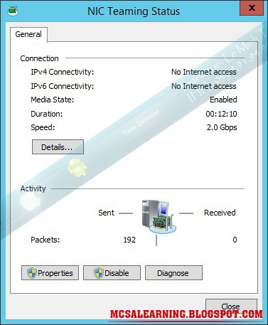 MCSA Learning Channel: Windows NIC Teaming using Server Manager on ...