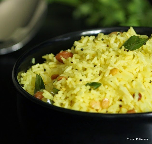 Erivum Puliyum: Lemon Rice | Quick Lunch Box Idea