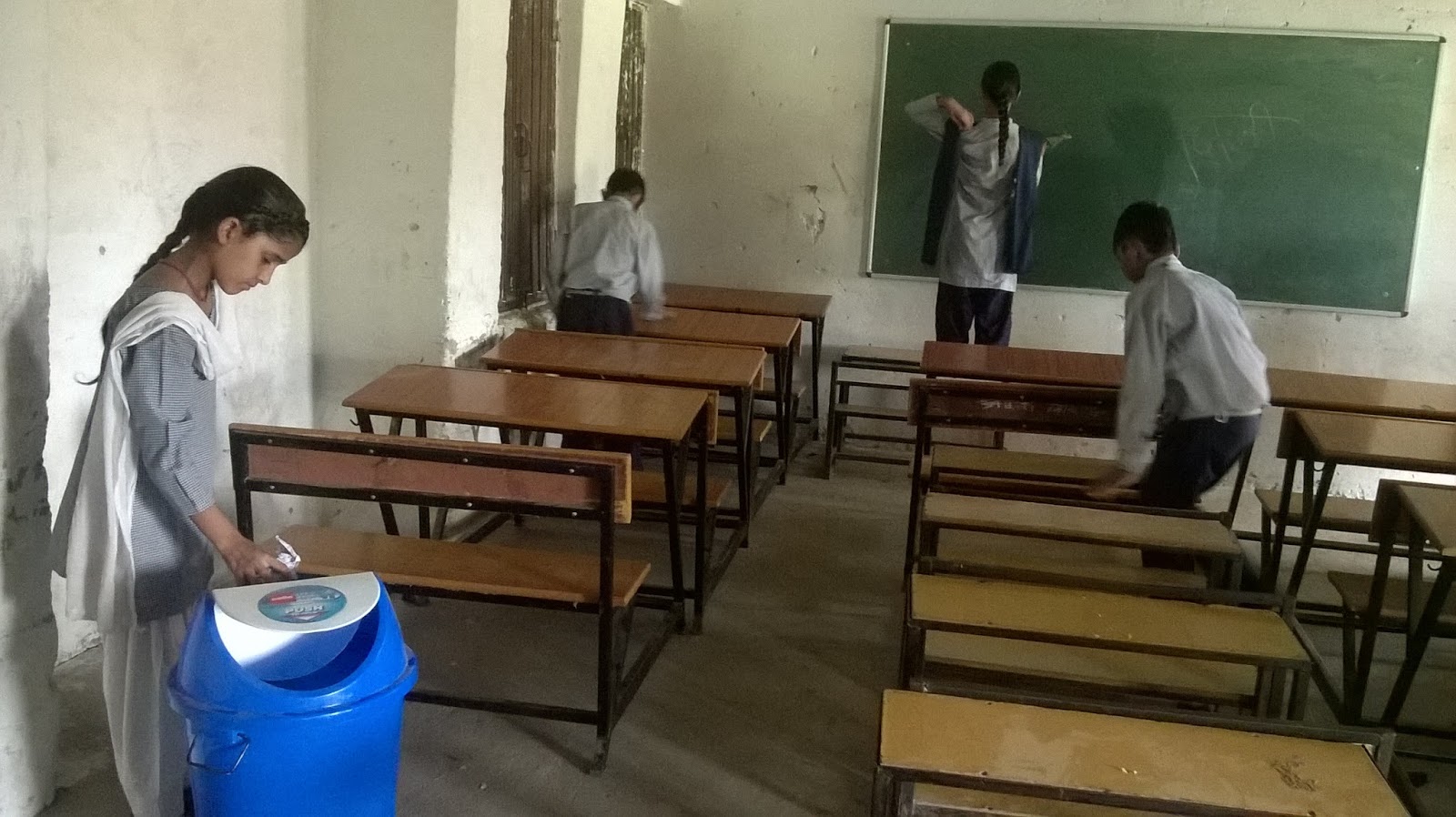 Clean School Clean Haryana Campaign by AIFT ~ Welcome to GSSS Manka-Manki