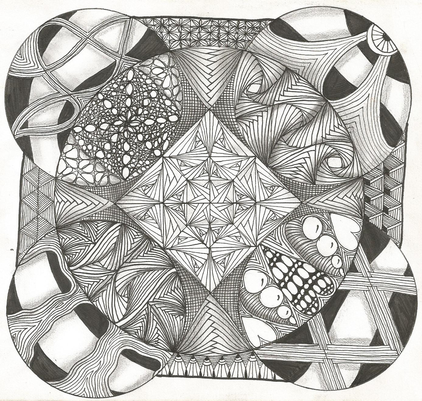 Journey Through Zentangle Art: New Tangle