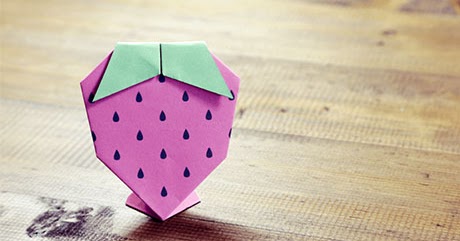 Strawberry Origami | Paperized Crafts