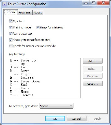 Technology World: TouchCursor: Control Your Cursor With Keyboard Home Keys.