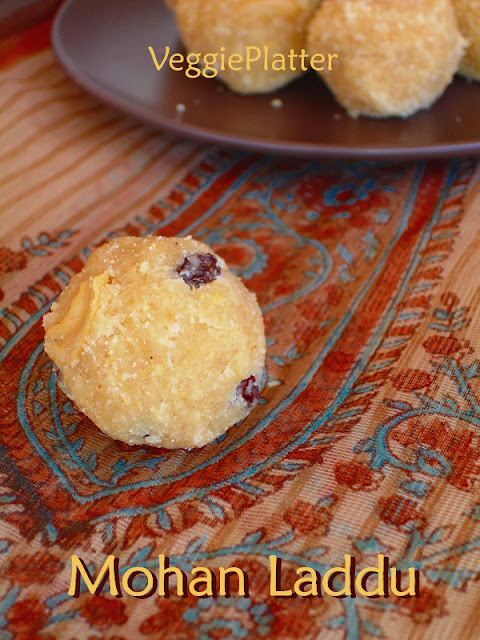 Veggie Platter: Mohan Laddu
