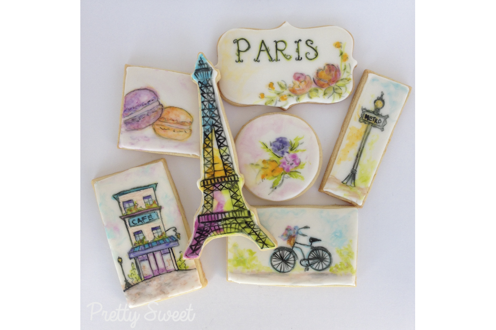 Paris Themed Cookies | Pretty Sweet