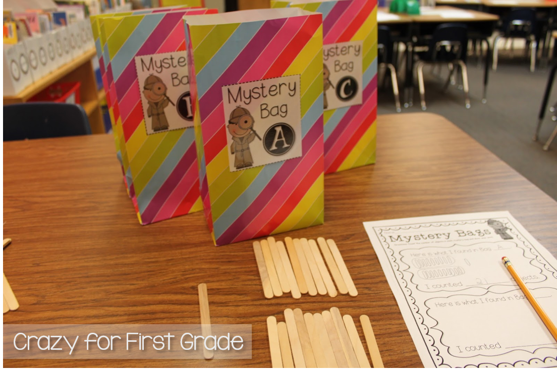 Beginning of the Year Math Stations in First Grade | Crazy for First ...
