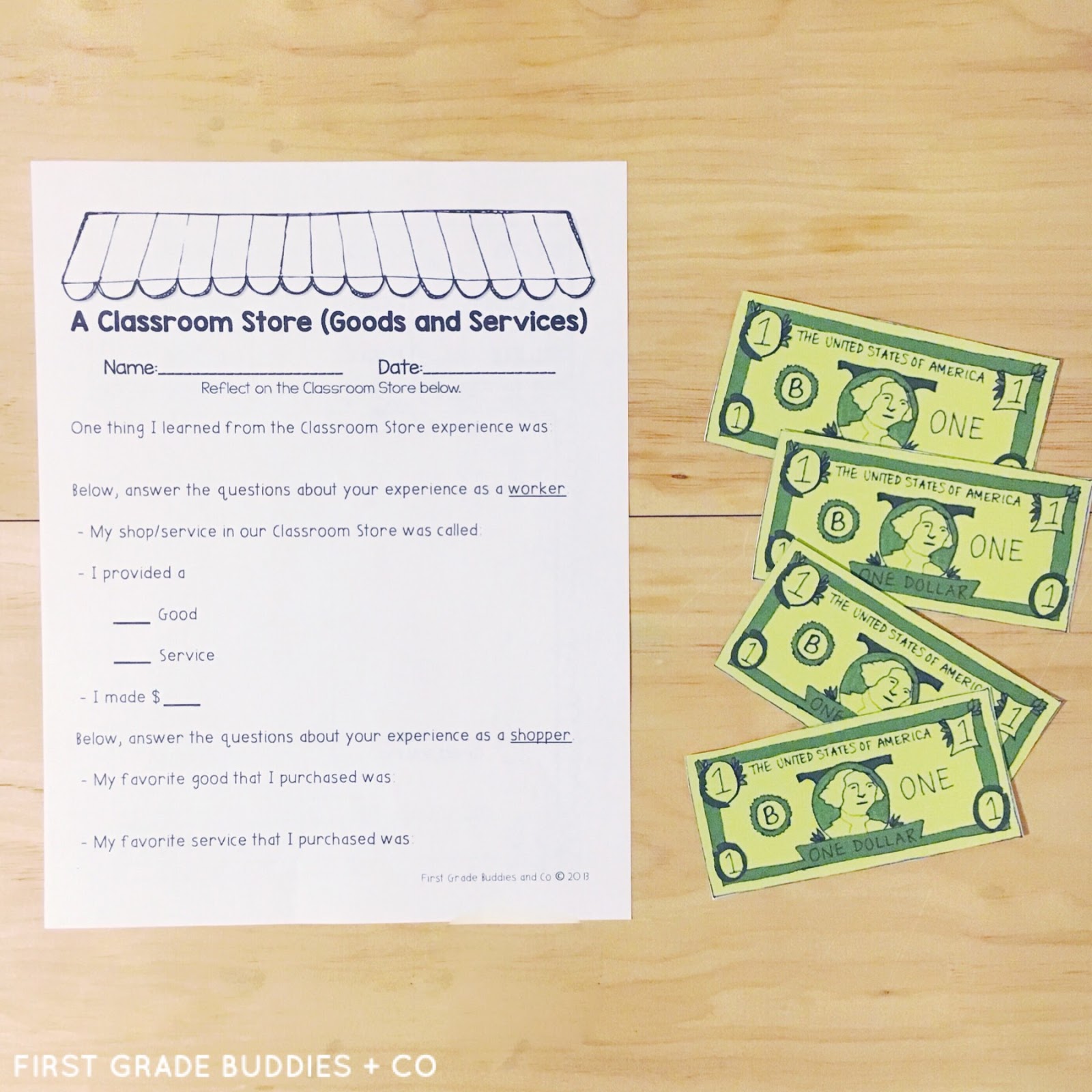 Goods And Services For First Grade