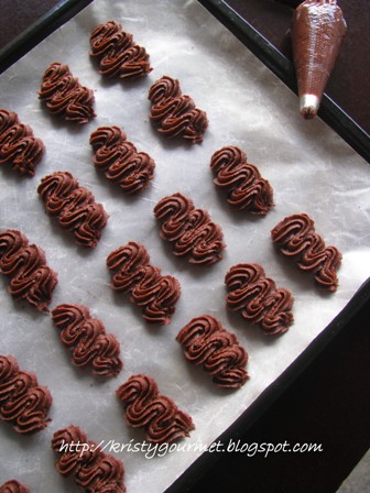 Viennese Chocolate Sable Cookies 维也纳巧克力黄油曲奇