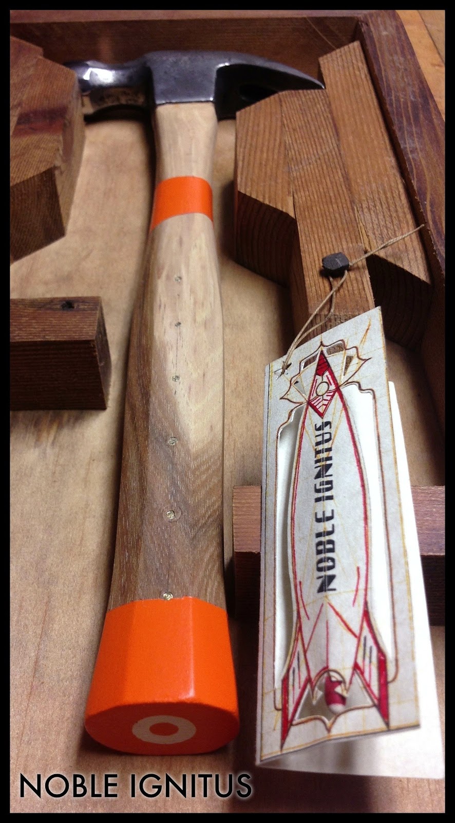 NOBLE IGNITUS:: restored 16 ounce vintage plumb claw hammer