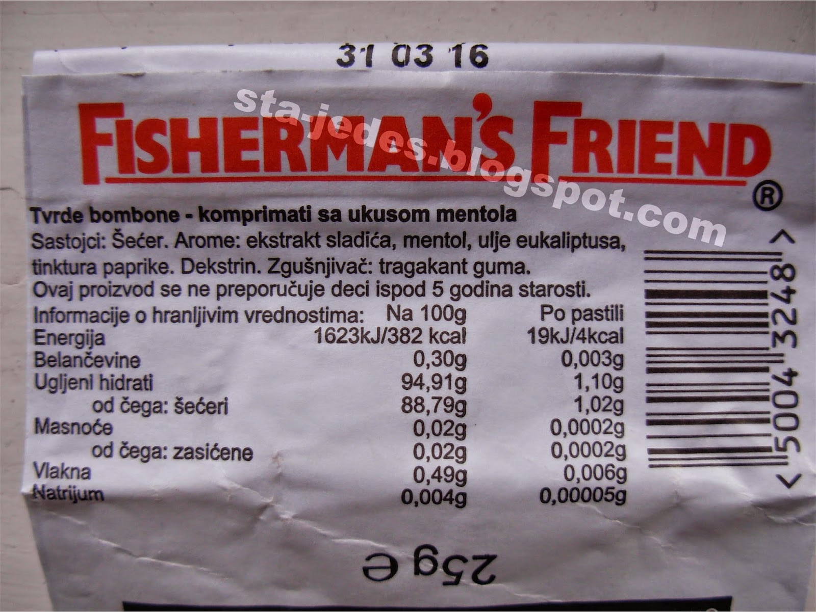 Sastojci & nutritivne vrednosti u hrani, napicima, kozmetici, kućnoj ...