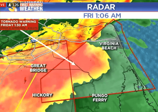 GeoFact of the Day: 11/1/2019 Virginia Tornado Warning 2
