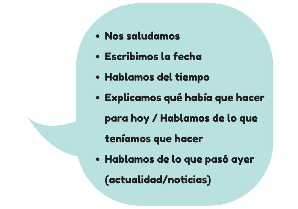 Comienza la clase (el repaso)