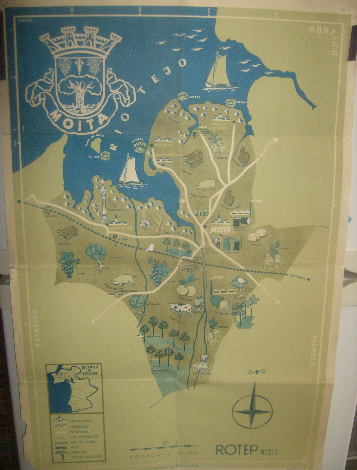 Alhos Moita Vedros: Moita. 1952.