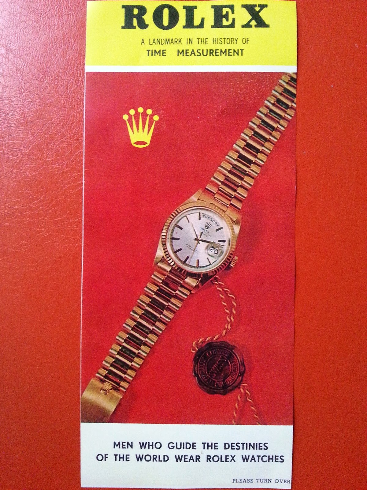 Hong Kong Watch Fever 香港發燒友: The Early Rolex Promotion slip and Rolex ...