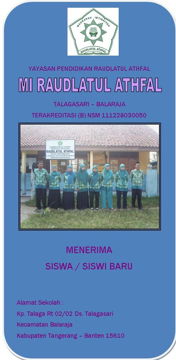 MI RAUDLATUL ATHFAL TALAGASARI BALARAJA